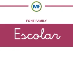 Escolar 1 Font: Free Download | MaisFontes