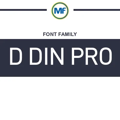 Download D DIN PRO Fonts | MaisFontes