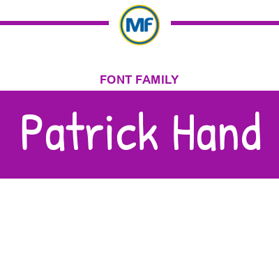 Download Patrick Hand Fonts (Google Fonts) | MaisFontes
