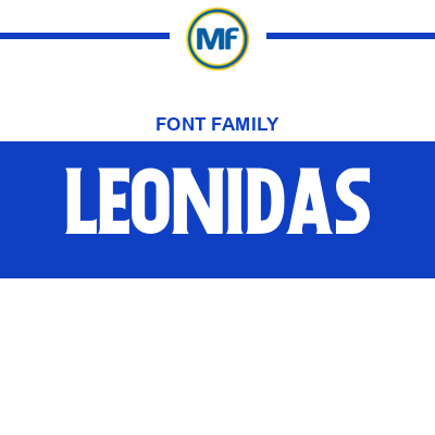Leonidas Font Family: Download Free | MaisFontes