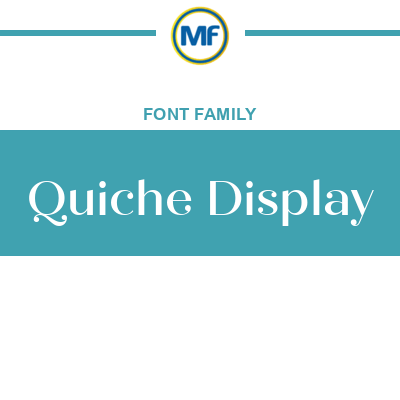 Download Quiche Display Fonts | MaisFontes