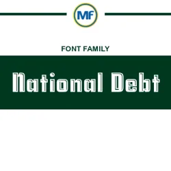 National Debt: Free Font Download | MaisFontes