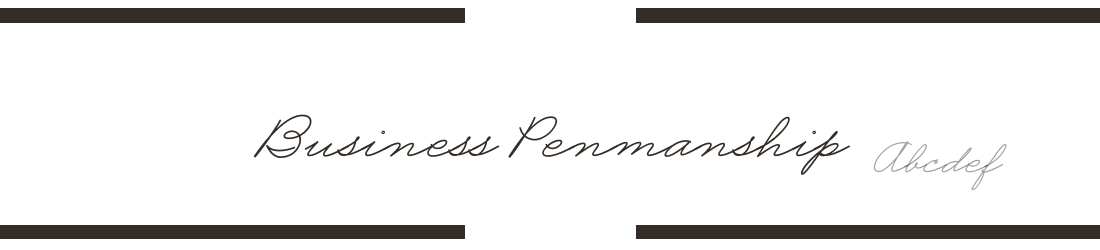 Business Penmanship：免费字体下载 | MaisFontes