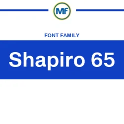 Shapiro 65 Light Heavy Font: Free Download | MaisFontes