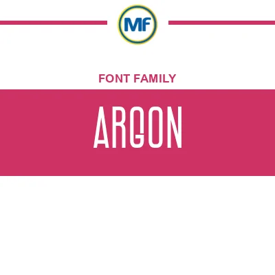 Argon Font Family: Download Free | MaisFontes