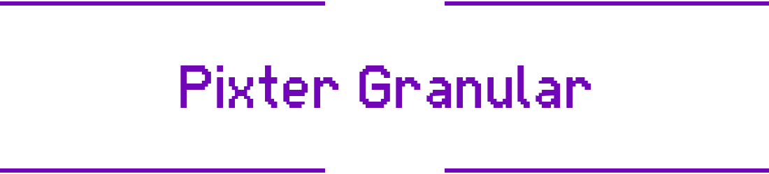 Pixter Granular: Download Free Font | MaisFontes