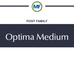 Optima Medium：無料フォントをダウンロード | MaisFontes