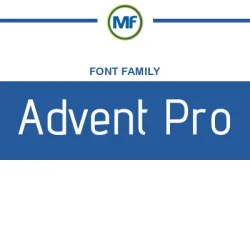 Advent Pro Regular Font: Free Download | MaisFontes