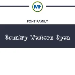 Country Western Open Font: Free Download | MaisFontes