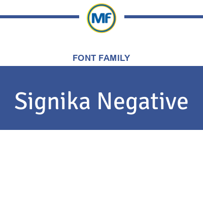 Download Signika Negative Fonts (Google Fonts) | MaisFontes