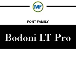 Bodoni LT Pro Bold Font: Free Download | MaisFontes