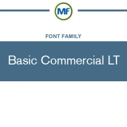 Basic Commercial Bold Font: Free Download | MaisFontes