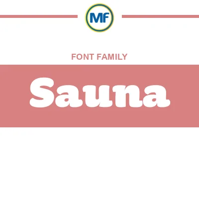 Download Sauna Fonts | MaisFontes