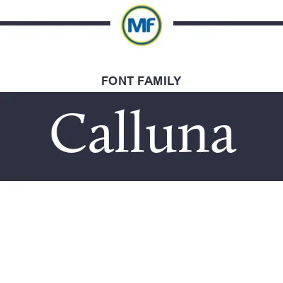 Calluna Font Family: Free Download | MaisFontes