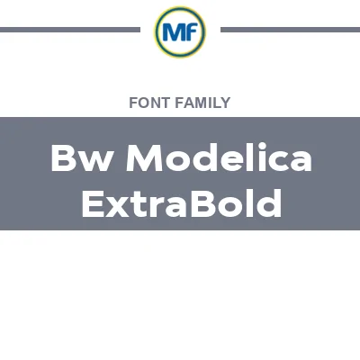 Download Bw Modelica ExtraBold Fonts | MaisFontes