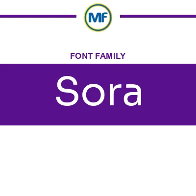 Download Sora Fonts (Google Fonts) | MaisFontes