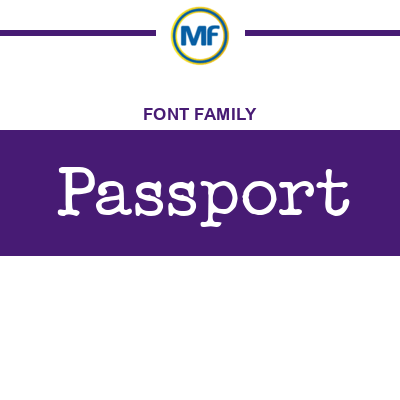 Download Passport Fonts | MaisFontes