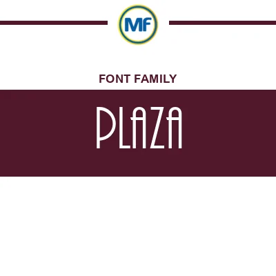 Download Plaza Fonts | MaisFontes