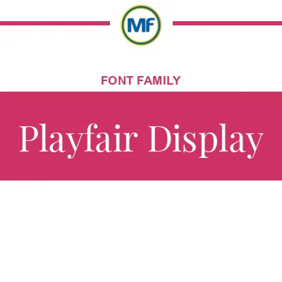Download Playfair Display Fonts (Google Fonts) | MaisFontes