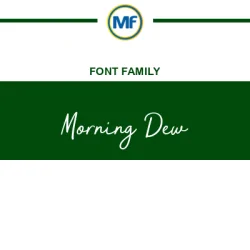Morning Dew: Free Font Download | MaisFontes