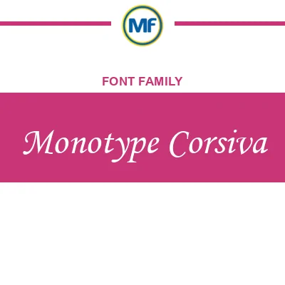 Download Monotype Corsiva Fonts | MaisFontes