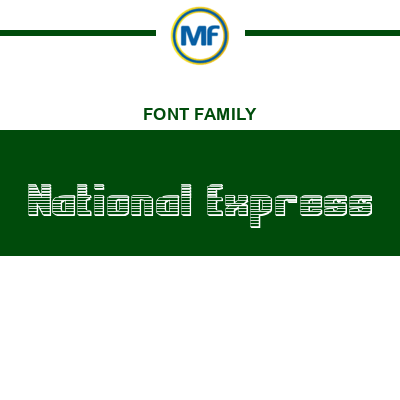 Download National Express Fonts | MaisFontes