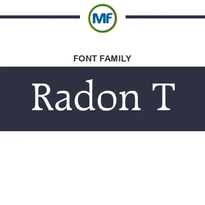 Radon T Font Family: Download Free | MaisFontes
