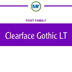 Clearface Gothic LT Std 75 Bold: Free Font Download | MaisFontes