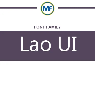 Lao UI Font Family: Download Free | MaisFontes
