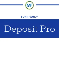 Deposit Pro Bold: Free Font Download | MaisFontes