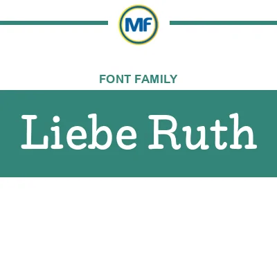 Download Liebe Ruth Fonts | MaisFontes
