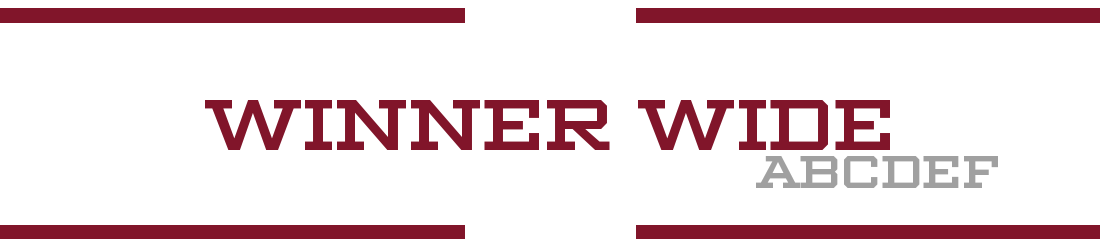 Winner Wide Extra Bold Font: Free Download | MaisFontes