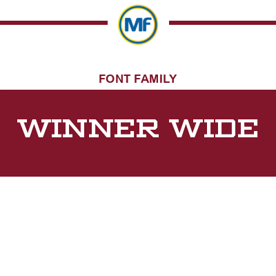 Download Winner Wide Fonts | MaisFontes
