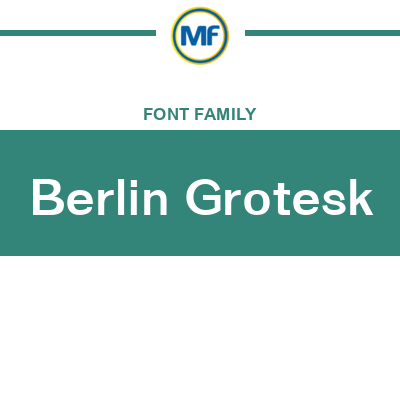 Berlin Grotesk Font Family: Download Free | MaisFontes