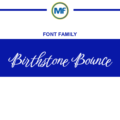 Birthstone Bounce Font Family: Download Free (Google Fonts) | MaisFontes