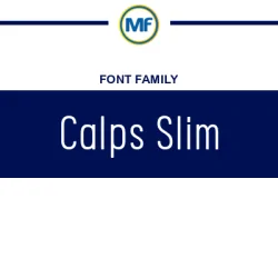 Calps Slim Bold: Free Font Download | MaisFontes
