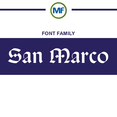 San Marco Font Family: Download Free | MaisFontes