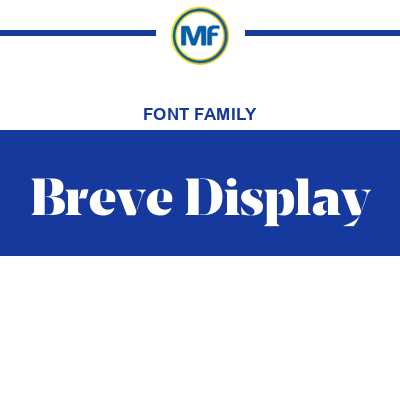 Download Breve Display Fonts | MaisFontes