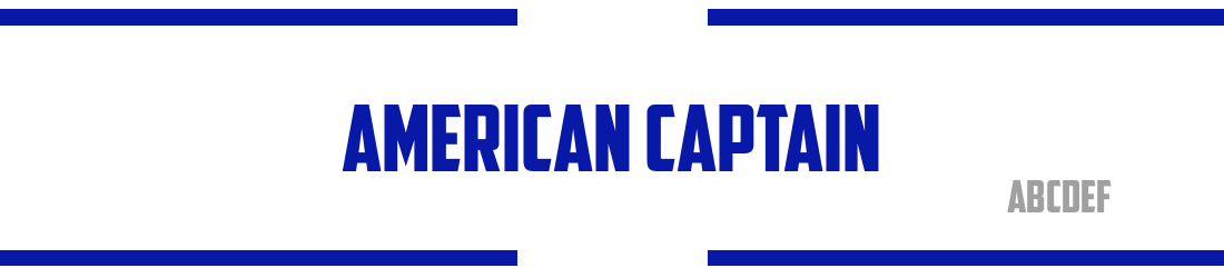 American Captain Font: Free Download | MaisFontes