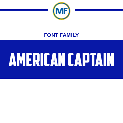 Download American Captain Fonts | MaisFontes