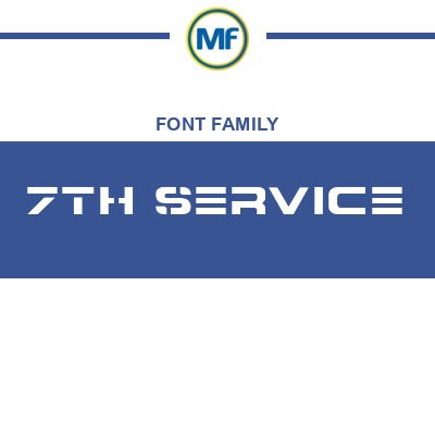 Download 7th Service Fonts | MaisFontes