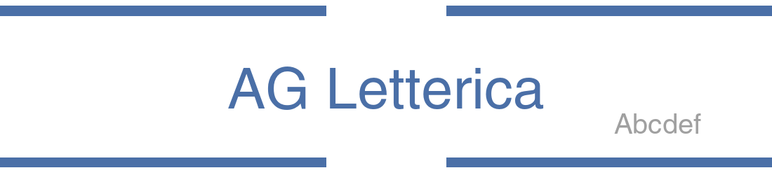 Download AG Letterica Fonts | MaisFontes