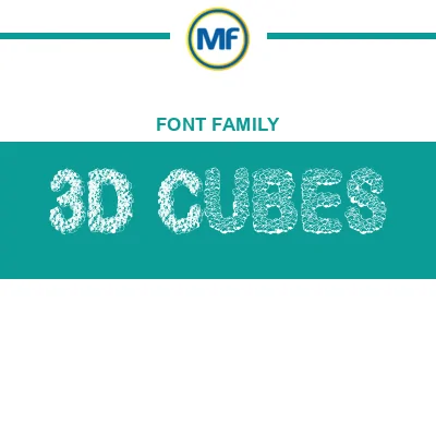 3D Cubes Font Family: Download Free | MaisFontes