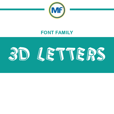 3D Letters Font Family: Download Free | MaisFontes