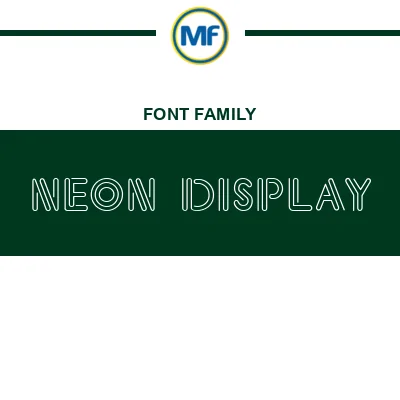 Neon Display Font Family: Free Download | MaisFontes