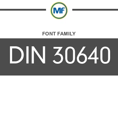 Download DIN 30640 Fonts | MaisFontes