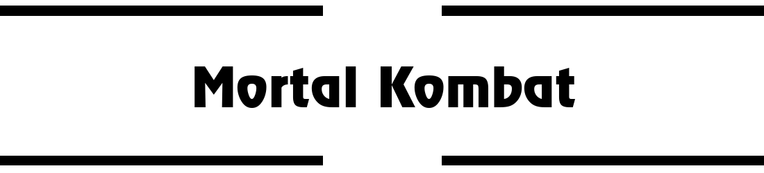 Mortal Kombat 3 Font: Free Download | MaisFontes