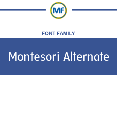 Montesori Alternate Font Family: Download Free | MaisFontes