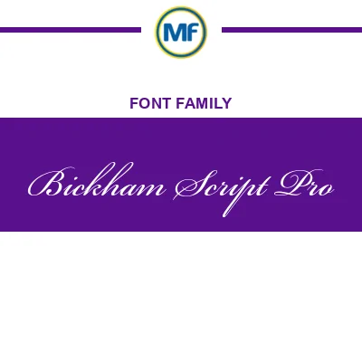 Download Bickham Script Pro Fonts | MaisFontes