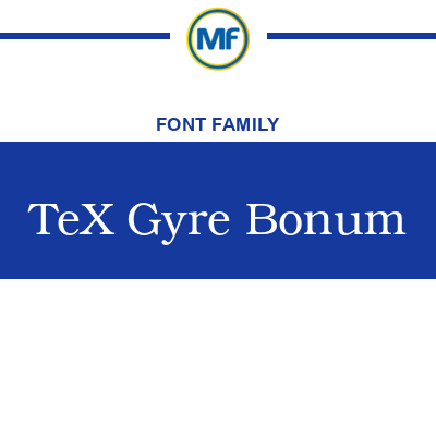 Download TeX Gyre Bonum Fonts | MaisFontes